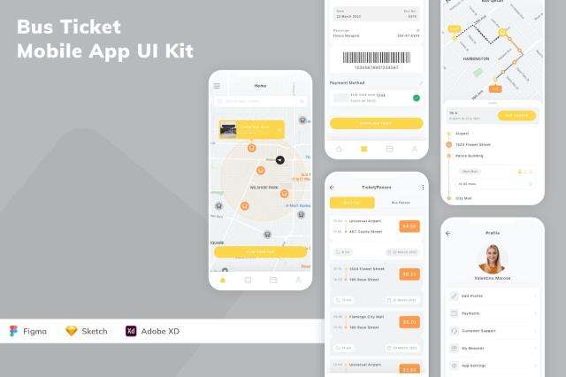 Bus Ticket Mobile App UI Kit » SCRiPTMAFiA.ORG | Download Full Nulled Scripts