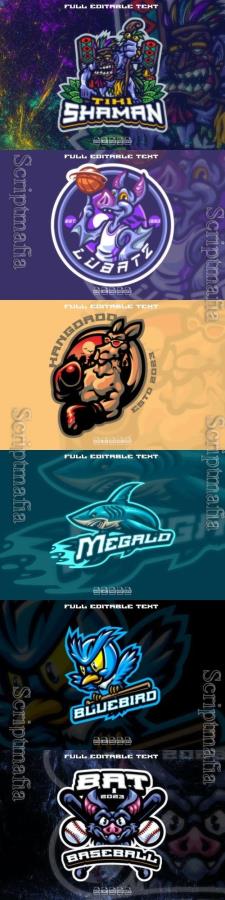 Mascot vector cartoon logo set design » SCRiPTMAFiA.ORG | Download Full ...