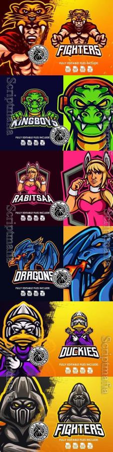 Logo mascot vector design template vol 26 » SCRiPTMAFiA.ORG | Download ...