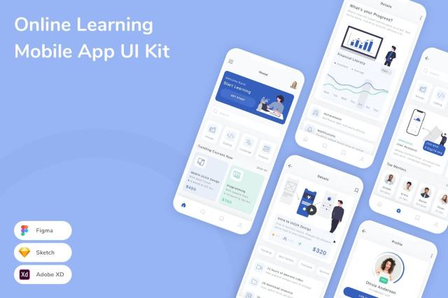 Online Learning Mobile App UI Kit » SCRiPTMAFiA.ORG | Download Full Nulled Scripts