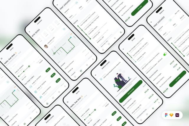 Package Delivery Mobile App UI Kit » SCRiPTMAFiA.ORG | Download Full Nulled Scripts