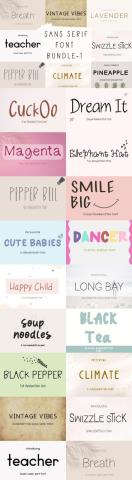 Sans Serif Handwritten Font Bundle 1 » SCRiPTMAFiA.ORG | Download Full ...