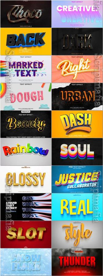 20 Psd style text effect editable set vol 46 » SCRiPTMAFiA.ORG | Download Full Nulled Scripts